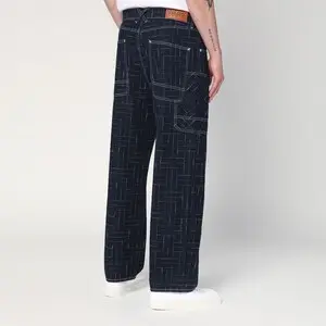 Kenzo Weave Jacquard Cargo Jeans