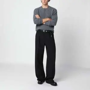 DRUMOHR Lambswool Crew Neck Sweater - Grey