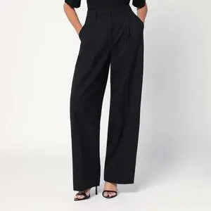 THELATEST Wide-leg Virgin Wool-blend Trousers - Black
