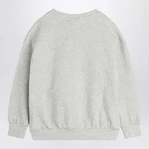 MINI RODINI Crew Neck Sweatshirt With Velour Heart And Arrow