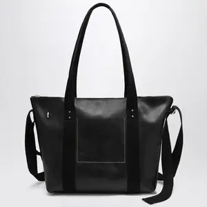 Rick Owens Leather Trolley Tote - Black