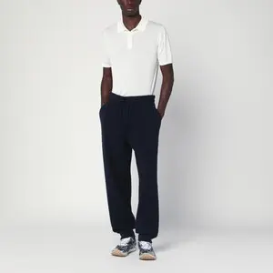 Burberry Navy Cashmere-blend Jogging Pants