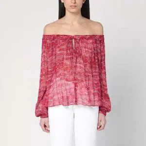 Isabel Marant Étoile Vutti Printed Off-the-shoulder Top