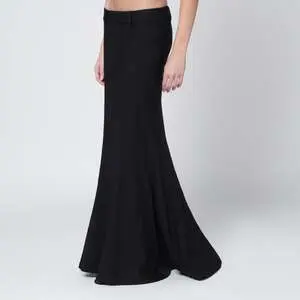 Balenciaga Flared Ankle-length Wool Skirt