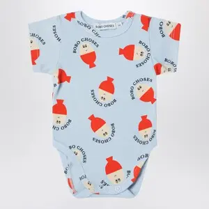 BOBO CHOSES Morning Egg Bodysuit - Light Blue