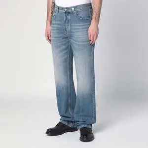 Alexander McQueen Faded Jeans - Blue