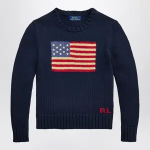Ralph Lauren Cotton Crew Neck Sweater - Blue