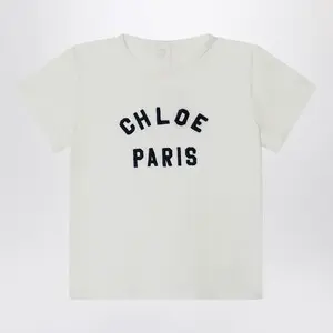 CHLOÉ Cotton T-Shirt With Embroidered Logo