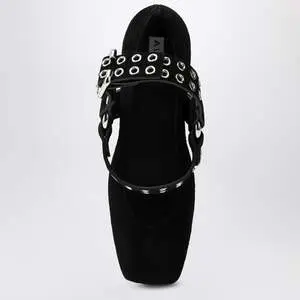 Alaïa Suede Ballerinas - Black