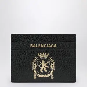 Balenciaga Leather Passport Holder - Black