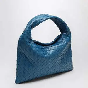 Bottega Veneta Small Intrecciato Hop Bag - Blue