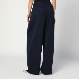 Alexander McQueen Wide Leg Wool Trousers