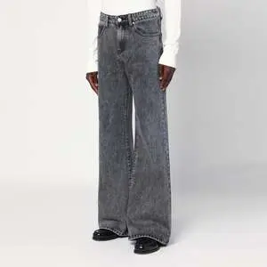 BASKETCASE Wide-leg Vintage Denim Jeans - Black