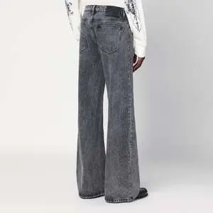 BASKETCASE Wide-leg Vintage Denim Jeans - Black