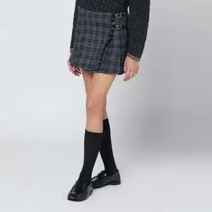 DURAZZI MILANO Checked Kilt Mini Skirt