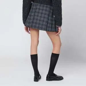 DURAZZI MILANO Checked Kilt Mini Skirt