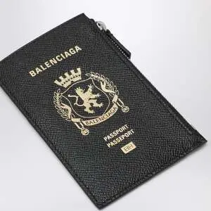 Balenciaga Leather Passport Holder And Wallet