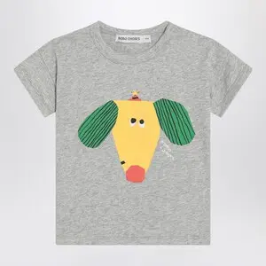 BOBO CHOSES Happy Dog T-shirt - Grey