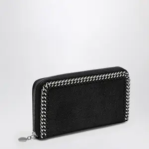 Stella McCartney Zip Around Falabella Wallet - Black