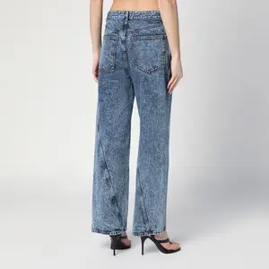 Alaïa Twisted Stonewashed Denim Jeans