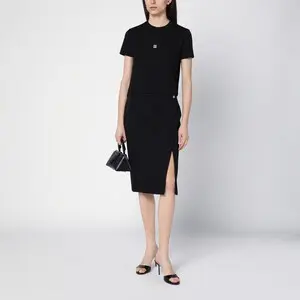 Givenchy Wool Midi Skirt With Metal Button
