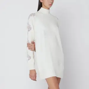 Giuseppe Di Morabito Wool Blend Turtleneck Dress