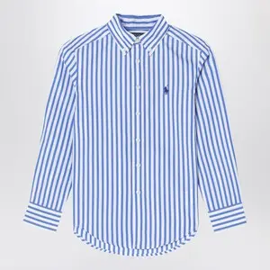 Ralph Lauren Striped Button-down Cotton Shirt - White