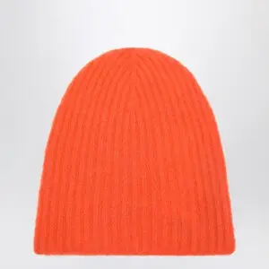 ROBERTO COLLINA Cashmere Ribbed Beanie - Orange