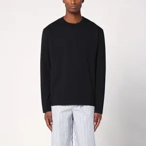 TEKLA Pyjama Crew-neck Sweater - Black