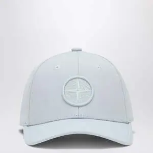 Stone Island Baseball Cap With Compass Logo - Light Blue