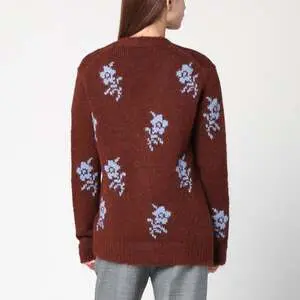 JIL SANDER Cardigan With Floral Inlay