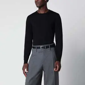 DRUMOHR Merino Wool Crew-neck Sweater - Black