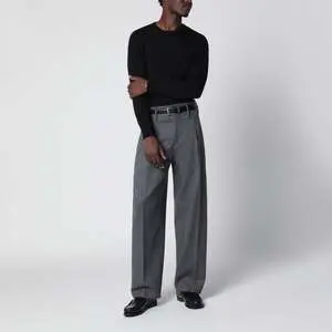 DRUMOHR Merino Wool Crew-neck Sweater - Black