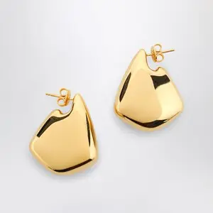 Bottega Veneta Fin Stud Earrings - Metal