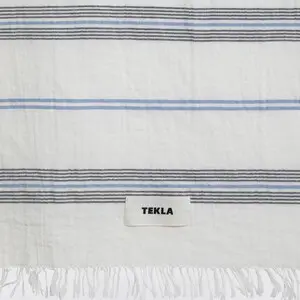 TEKLA Beach Towel With Striped Pattern