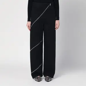 Alaïa Zip Detail Straight Leg Jeans