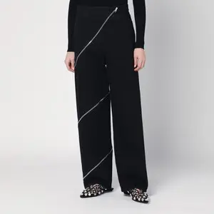 Alaïa Zip Detail Straight Leg Jeans