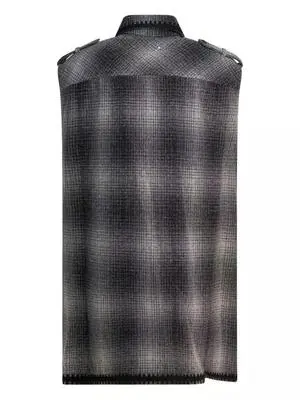 GOLDEN GOOSE Checked Mini Dress - Grey