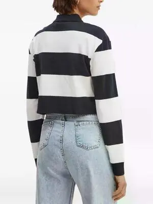 Dkny Striped Polo Top