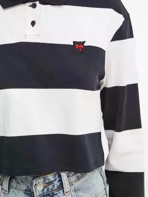 Dkny Striped Polo Top