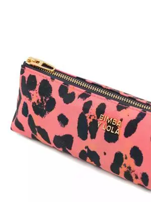 Bimba Y Lola Leopard-print Makeup Bag