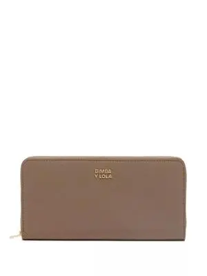 Bimba Y Lola Large Logo-lettering Wallet - Brown