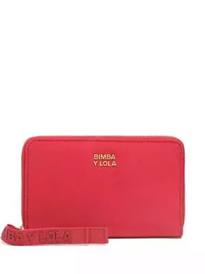 Bimba Y Lola Logo-strap Zip-around Wallet - Red