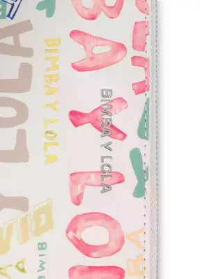 Bimba Y Lola Logo-print Zip-around Wallet - Neutrals