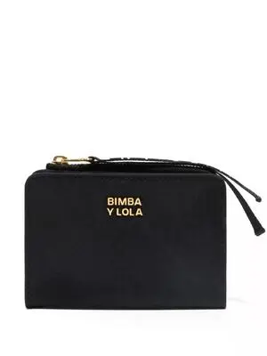 Bimba Y Lola Top-zip Logo Wallet - Black