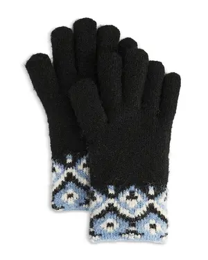 Aqua Rd Style Fairisle Knit Gloves