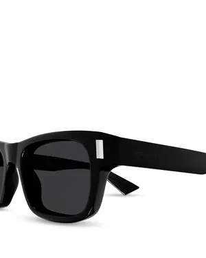Saint Laurent Rectangular Sunglasses, 53mm - Black