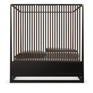 CARACOLE Pinstripe Canopy King Bed