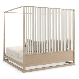CARACOLE Pinstripe Canopy King Bed