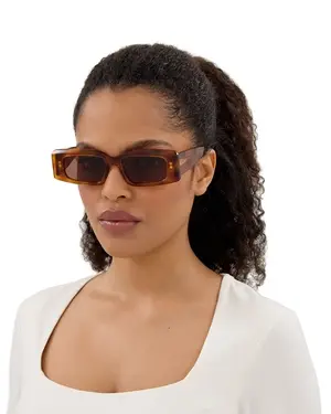 Alaïa Rectangular Sunglasses, 53mm